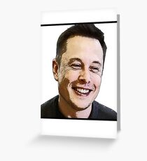 Elon Musk Greeting Cards | Redbubble
