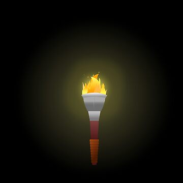 "torch realistic drawing" Sticker by liro52 | Redbubble