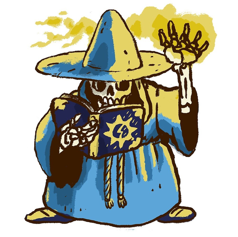 "Skull Mage" by BetterLegends | Redbubble