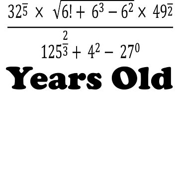 "21 Years Old Algebra Equation Funny 21st Birthday" Essential T-Shirt ...