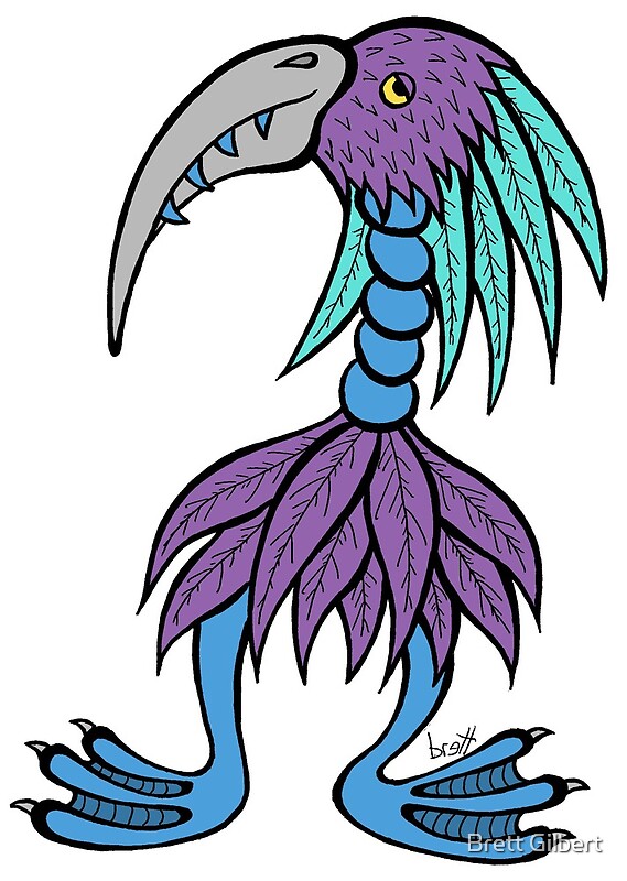 "Webbed Toed Monster" by Brett Gilbert | Redbubble