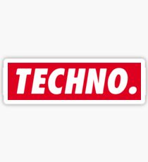 Techno: Sticker | Redbubble