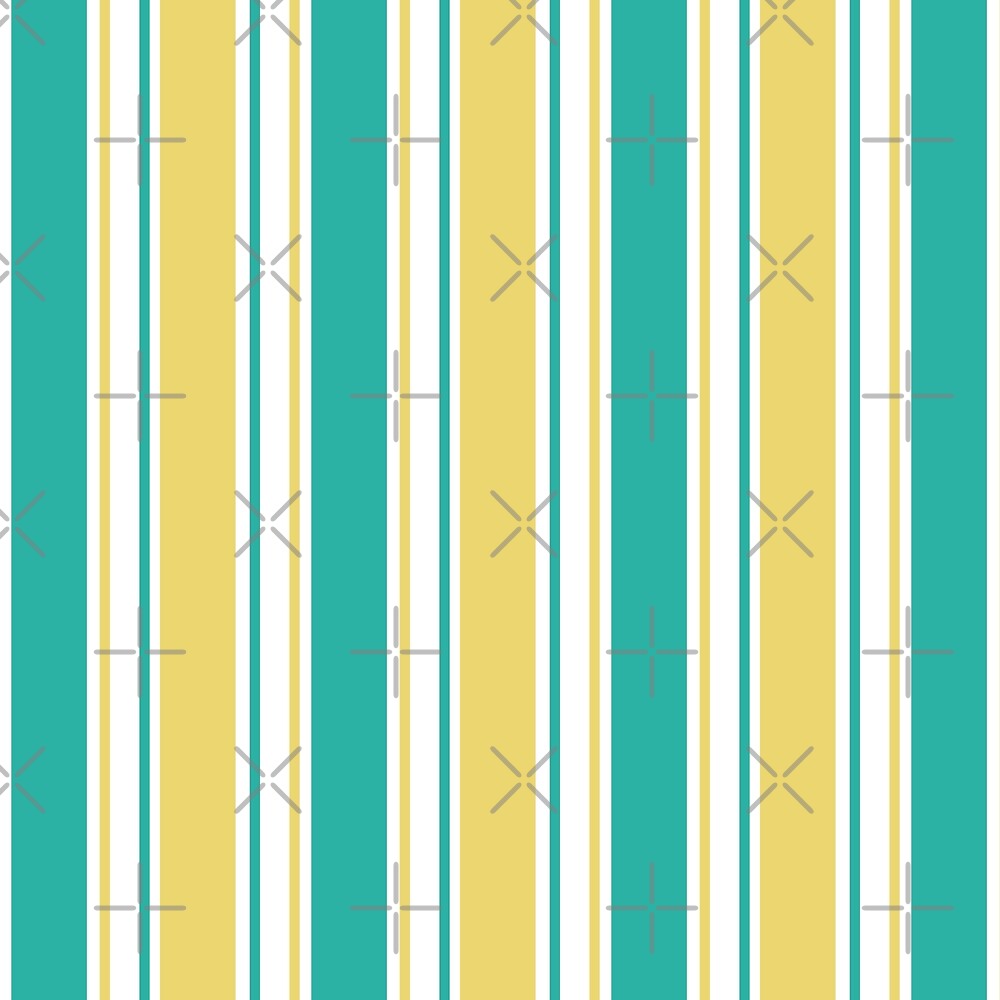 "Yellow,Green And White Stripes Pattern" by semas | Redbubble