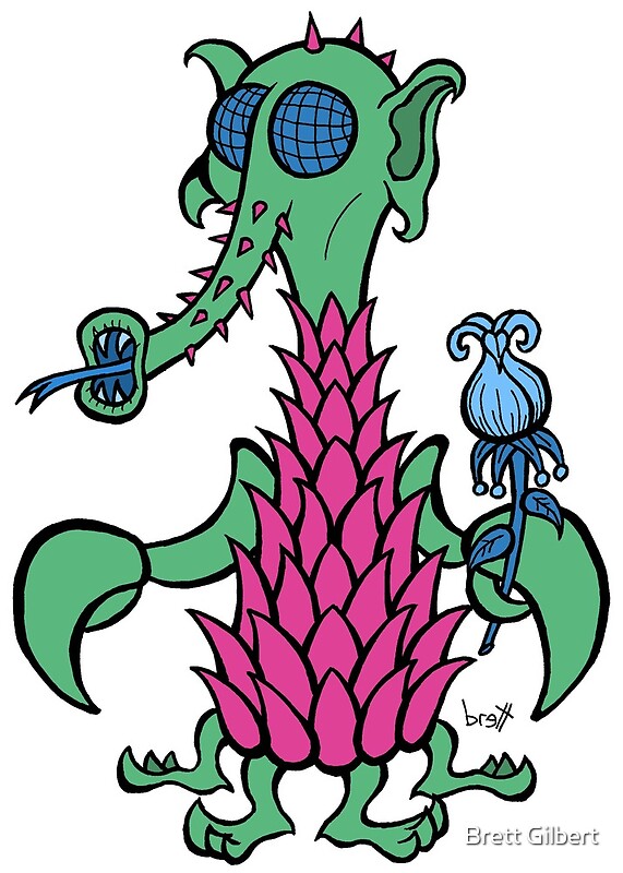 "Thorn Nose Monster" by Brett Gilbert | Redbubble