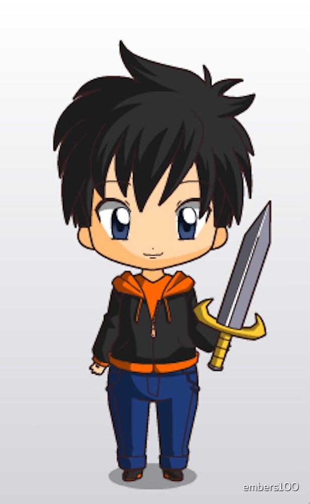 "Percy Jackson chibi" by embers100 | Redbubble