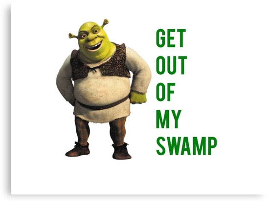 "Get out of my swamp" Canvas Print by HyperDragon | Redbubble