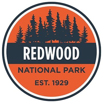"Redwood National Park Badge" Sticker for Sale by elemental221b | Redbubble