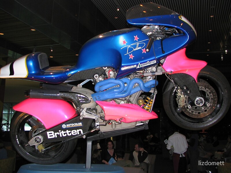 "Britten Race Motorcycle" by lizdomett | Redbubble