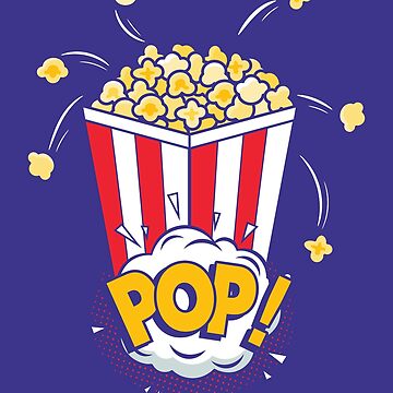 "Popcorn Pop Art" Art Print for Sale by S Cube Design | Redbubble