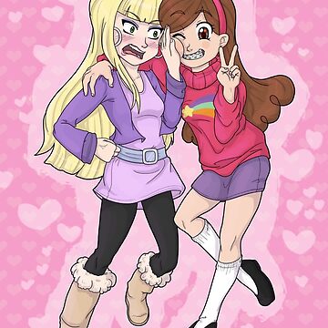 "Mabel Pines and Pacifica" Poster for Sale by LovelyKouga | Redbubble