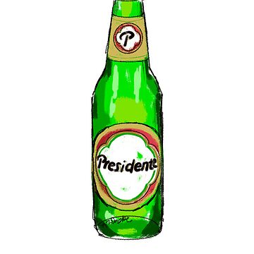 "Presidente Beer, Dominican Beer, Dominican Republic Sticker" Sticker ...