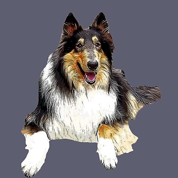"Rough Collie Tri" Sticker for Sale by ElegantCat | Redbubble