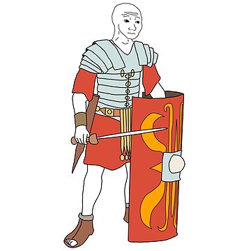 "Wojak Roman" Sticker for Sale by cathoholicmemes | Redbubble