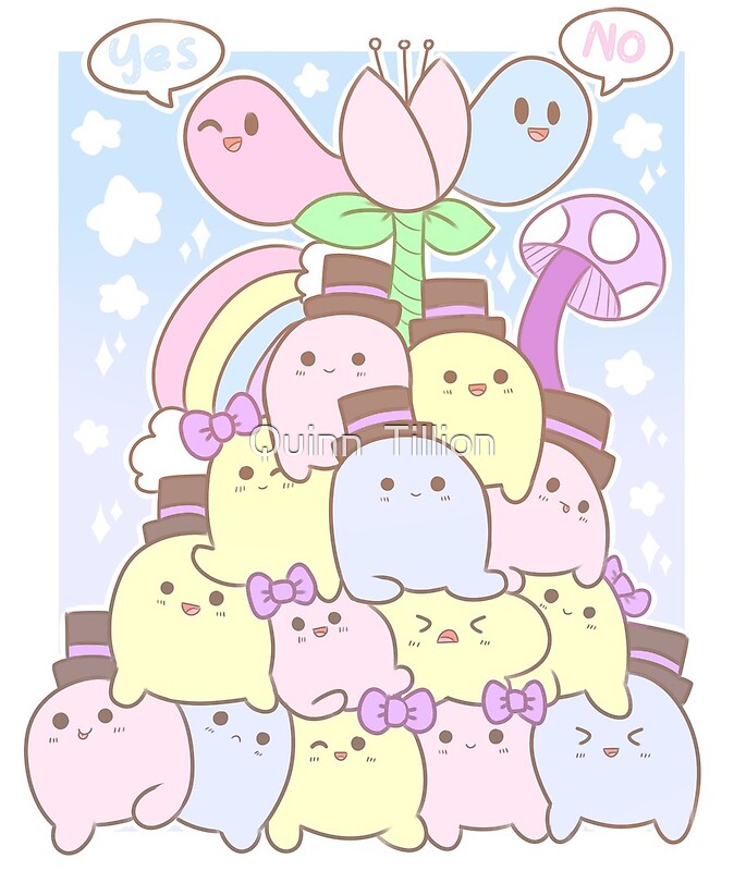 "Puffy Pals " by Quinn Tillion | Redbubble