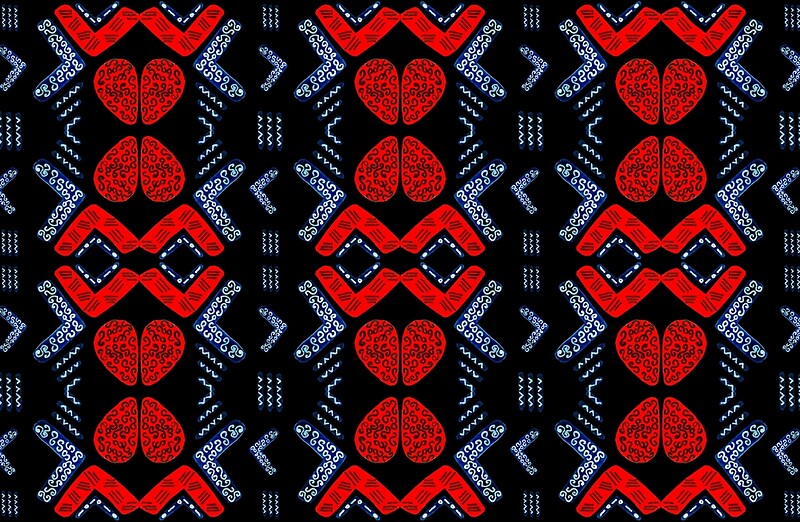 "African Geometry - Black" by hannyhoney | Redbubble