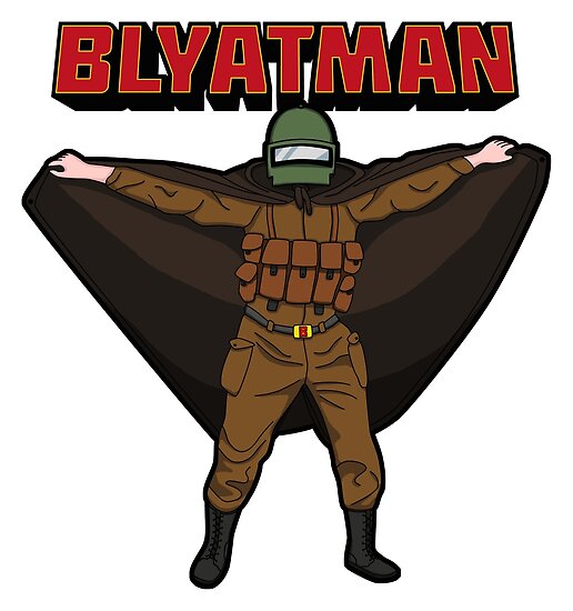 "BLYATMAN" Poster by CelebrateOurEnd | Redbubble