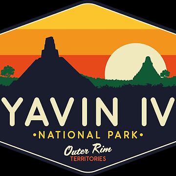 "Yavin IV - National Park" Sticker for Sale by magrodanny | Redbubble