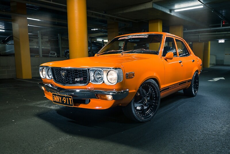 "Brent Milton's Mazda RX3" by HoskingInd | Redbubble