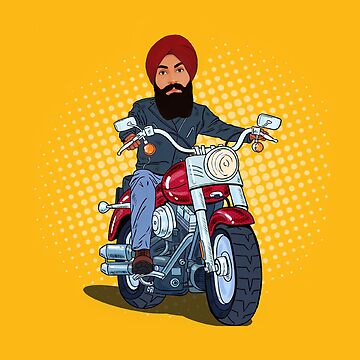 "Sardar ji on Bullet" Canvas Print for Sale by Dimps24 | Redbubble