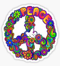 60s Flower Power Stickers | Redbubble