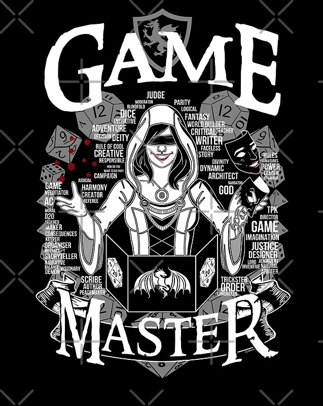 "Female Game Master - White" by Milmino | Redbubble