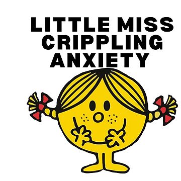 "Little Miss Crippling Anxiety" Sticker for Sale by makayla826 | Redbubble