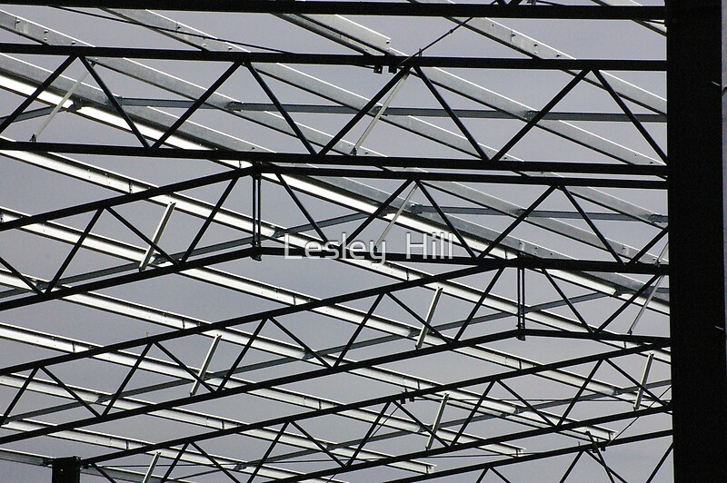 "Gym Steel Roof Trusses" by Lesley Hill | Redbubble