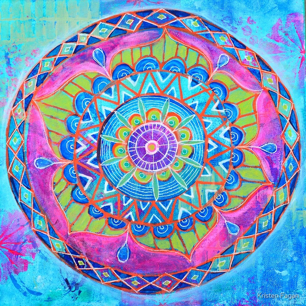 "Lotus Mandala" by Kristen Fagan | Redbubble