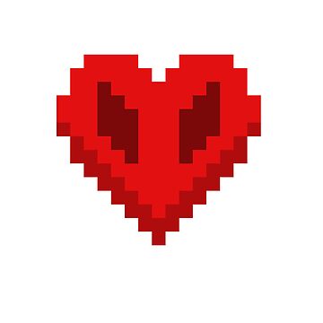 "Minecraft hardcore heart" Sticker for Sale by Cecilly | Redbubble