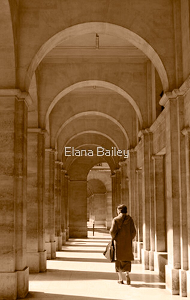 "Archways in Paris, in sepia" by Elana Bailey | Redbubble