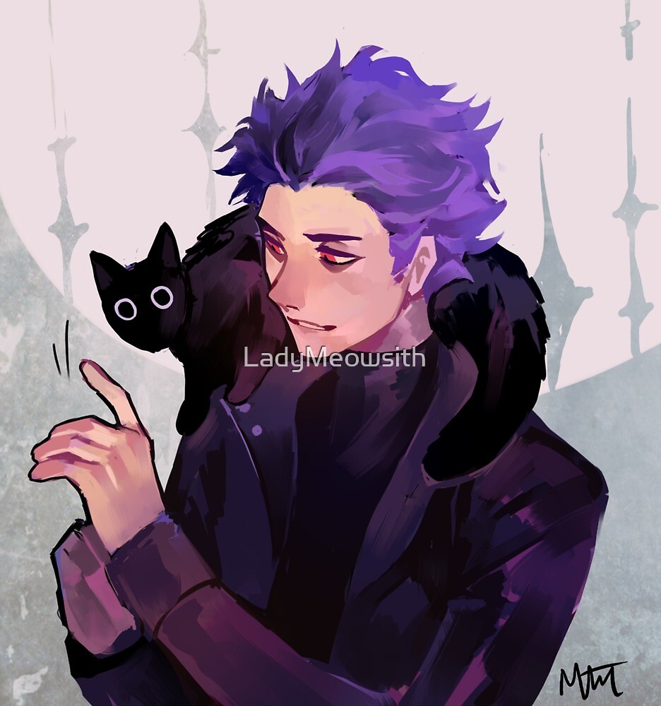 "Hitoshi Shinsou + Cat" by LadyMeowsith | Redbubble