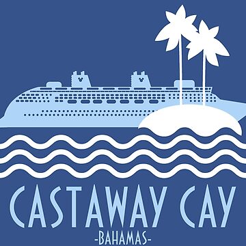"Castaway Cay" Sticker for Sale by Lunamis | Redbubble