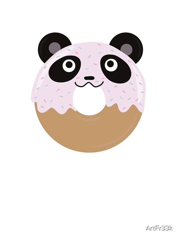 "Panda Donut" Art Prints by ArtFr33k | Redbubble