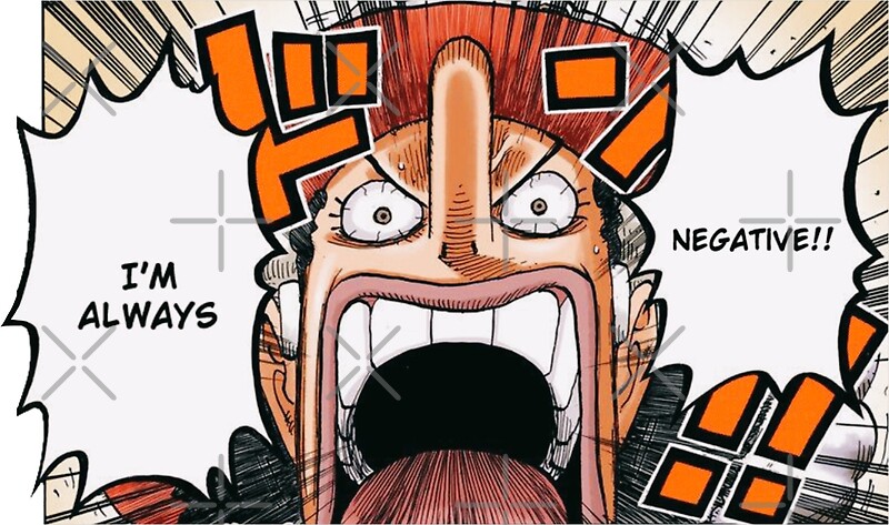 "Usopp - I'm always negative meme" by Joejo19 | Redbubble
