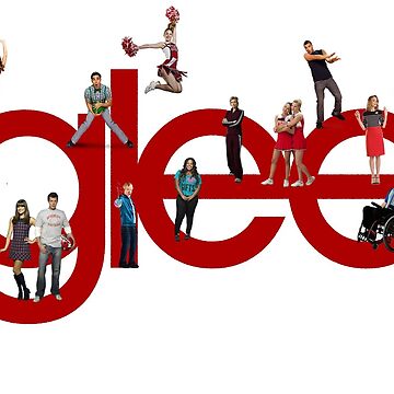 "glee logo with the cast" Sticker by smgddlkeh | Redbubble