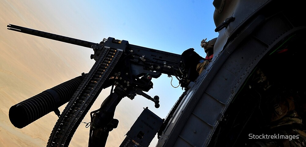"Soldier mans the .50 caliber machine gun on a HH-60G Pave Hawk." by ...