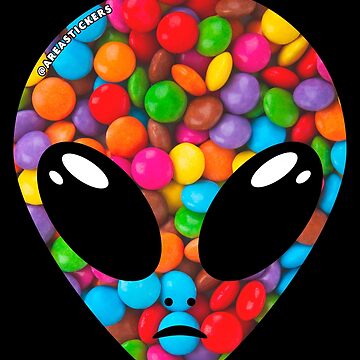 "Alien head - Chocolate Candy skin" Art Print by AreaStickers | Redbubble