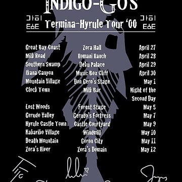 "The Indigo-Go's Tour - Signed!" Poster for Sale by Geecko | Redbubble