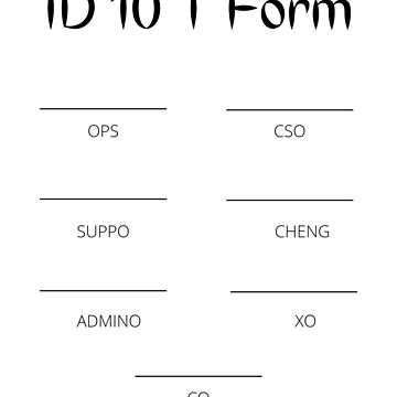 "ID 10 T Form" Art Board Print for Sale by davidperchak | Redbubble