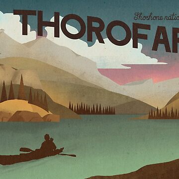 "Thorofare travel porster" Art Board Print for Sale by FreSkratt ...