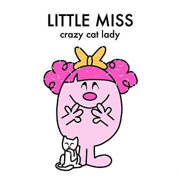 "little miss crazy cat lady" Sticker for Sale by ilytbellaa | Redbubble