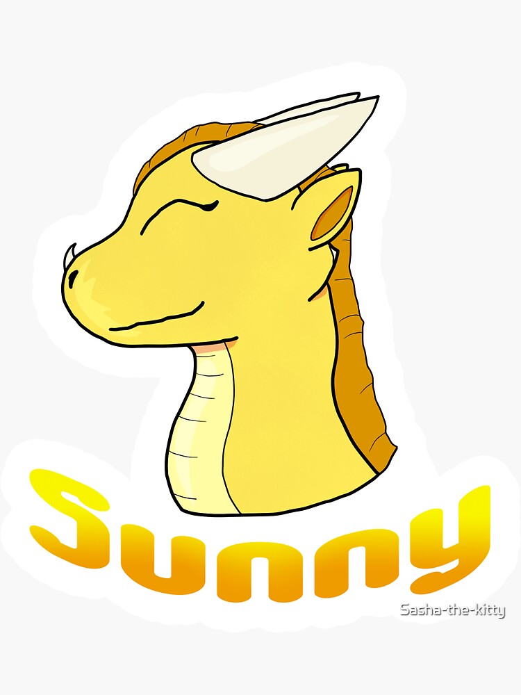 "Sunny Wings of Fire Sticker" Sticker by Sasha-the-kitty | Redbubble