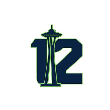 "Seattle's 12th Man" Sticker for Sale by thatDudeAZ89 | Redbubble