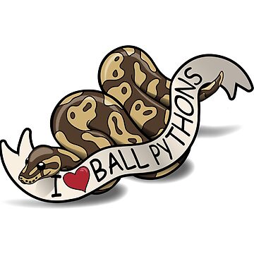 "I Love Ball Pythons " Essential T-Shirt for Sale by HeckinGoodVinyl ...