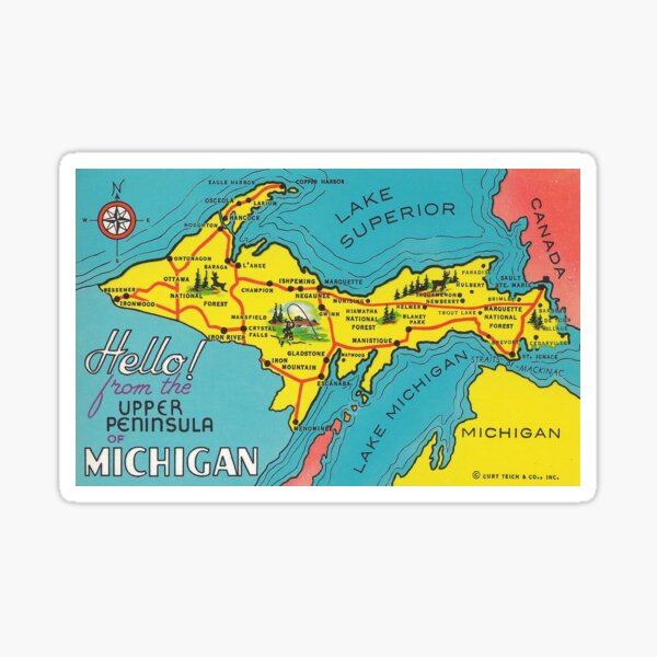 Upper Peninsula Stickers | Redbubble