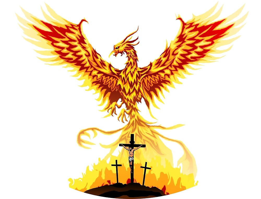 "Jesus Phoenix" by Qspark | Redbubble
