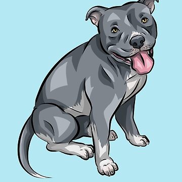 "Blue American Bully | Merle | Cute Cartoon Dog Art" Classic T-Shirt ...