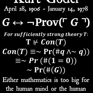 "Kurt Godel Mathematician Logician Vintage Mind or Machine Math Design ...