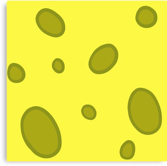 "Spongebob Pattern" Canvas Print by TheFishGod | Redbubble
