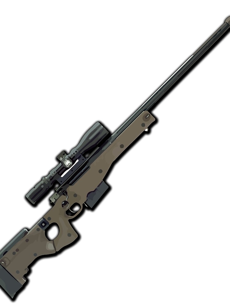 "AWM Sniper Rifle" Sticker by TortillaChief | Redbubble